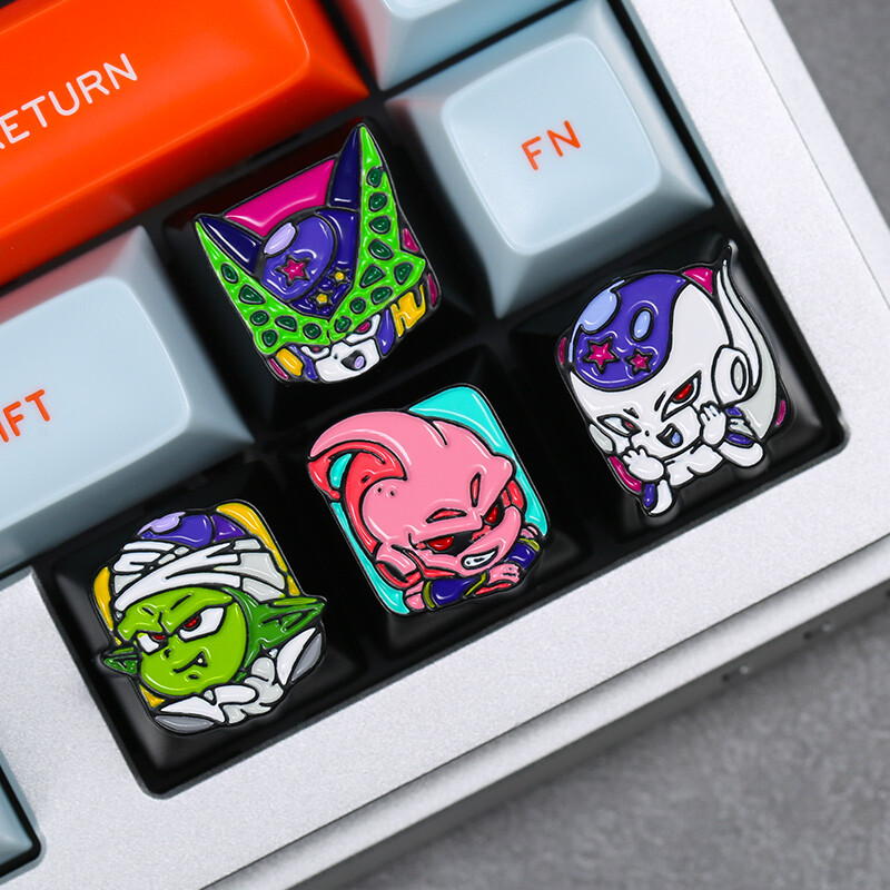 New Stock Anime DRAGON BALL Zinc Alloy 1U Keyboard Keycap 1PC for ...