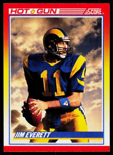 Jim Everett, 1990 Score, #312, Los Angeles Rams, | eBay