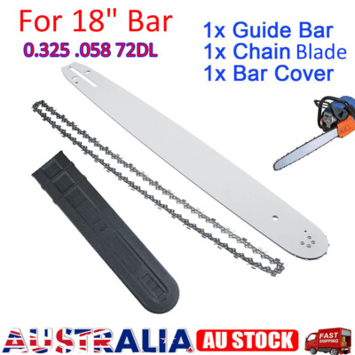 18" CHAINSAW BAR & CHAIN Combo FIT GIANTZ PRO 45 52 58CC 62CC 75CC 18 ...
