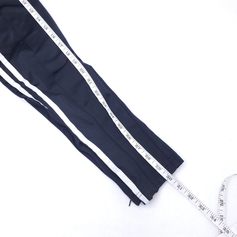 Adidas Stitch-Crease Trefoil Track Pants Black 3-Stripe Size XS Taper ...