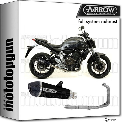 ARROW FULL EXHAUST OK X-KONE BLACK NICHROM C YAMAHA MT07 MT 07 2016 16 ...
