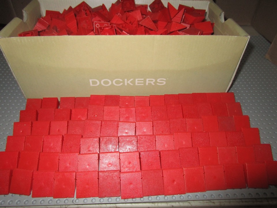 HALSAM ELGO VINTAGE AMERICAN BRICKS--PLASTIC BUILDING BRICKS-- LOT OF ...