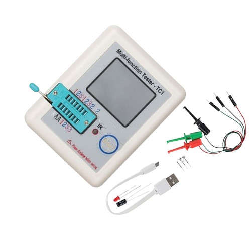 LCR-TC1 Transistor Tester TFT Diode Capacitance Meter For LCR ESR NPN ...