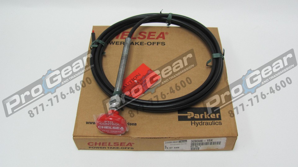 Chelsea PTO push pull cable 328346-15X 15' foot long Parker You can cut ...