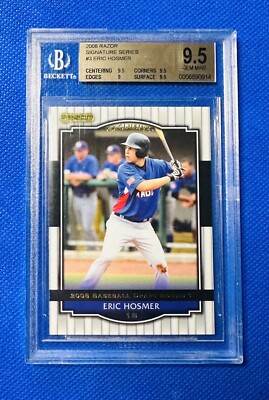 2008 Eric Hosmer Razor Pre-Rookie Signature Series BGS 9.5 Gem Mint ...