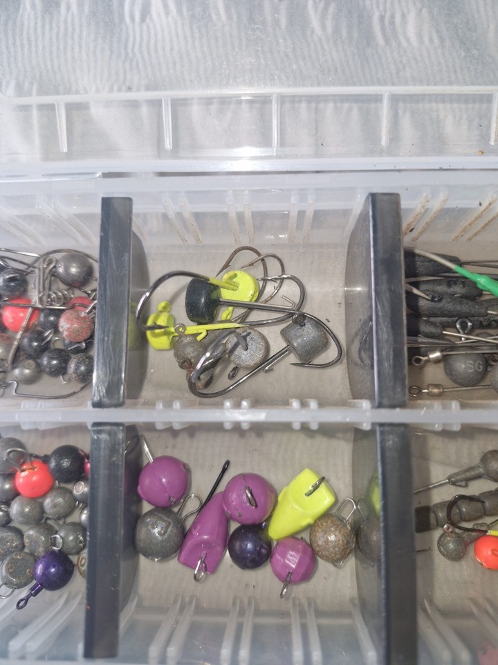 Fox Rage Box Loaded With Dropshot Bits Soft Plastic Hooks Jog Heads Weights | eBay UK