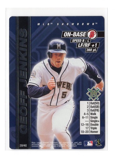 Baseball Card - 2000 Geoff Jenkins 238/462 - Milwaukee Brewers MLB ...