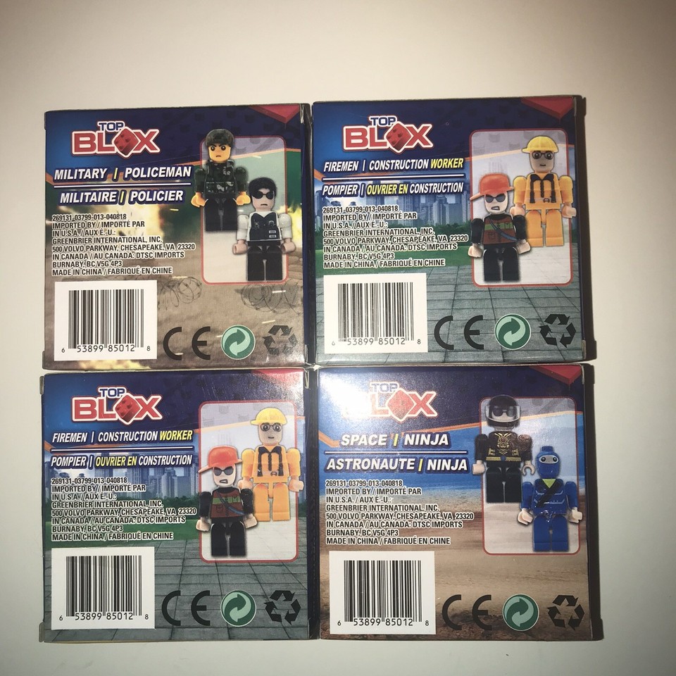 Top Blox Lot - Lego People Firemen Constr Worker Military Police ...