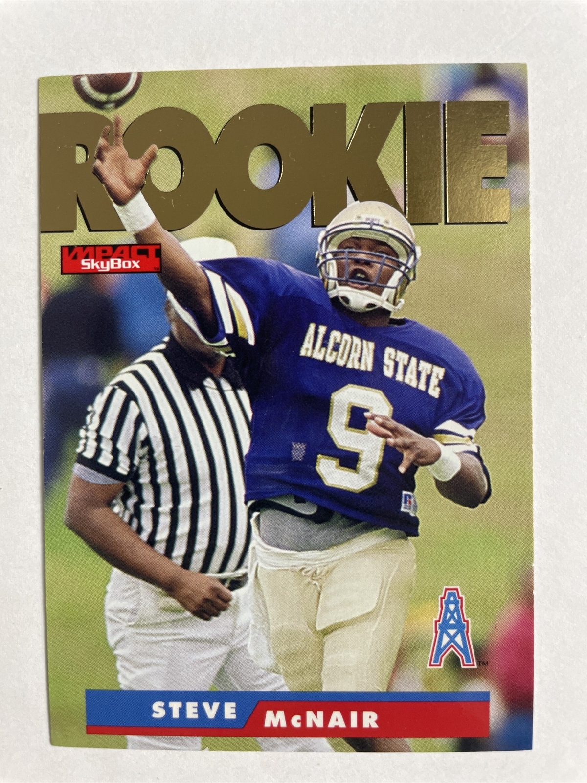 1995 Skybox Impact STEVE MCNAIR Rookie Card RC #171 Oilers | eBay