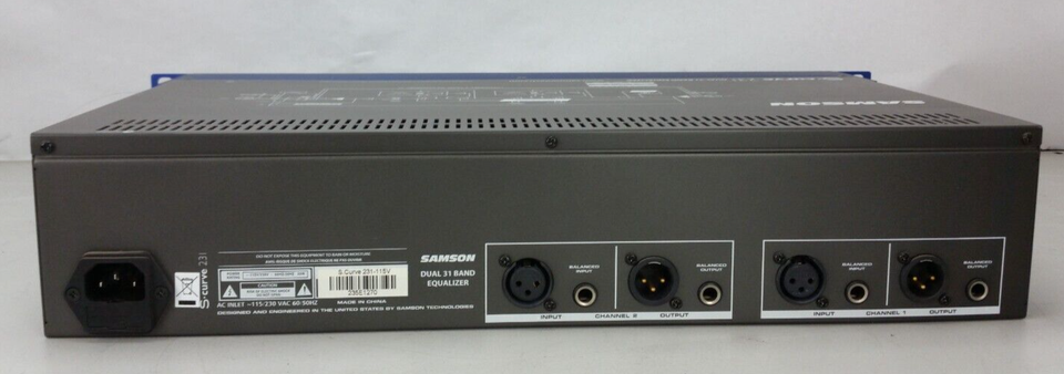 SAMSON S curve 231 graphic equalizer Dual 31 band | eBay