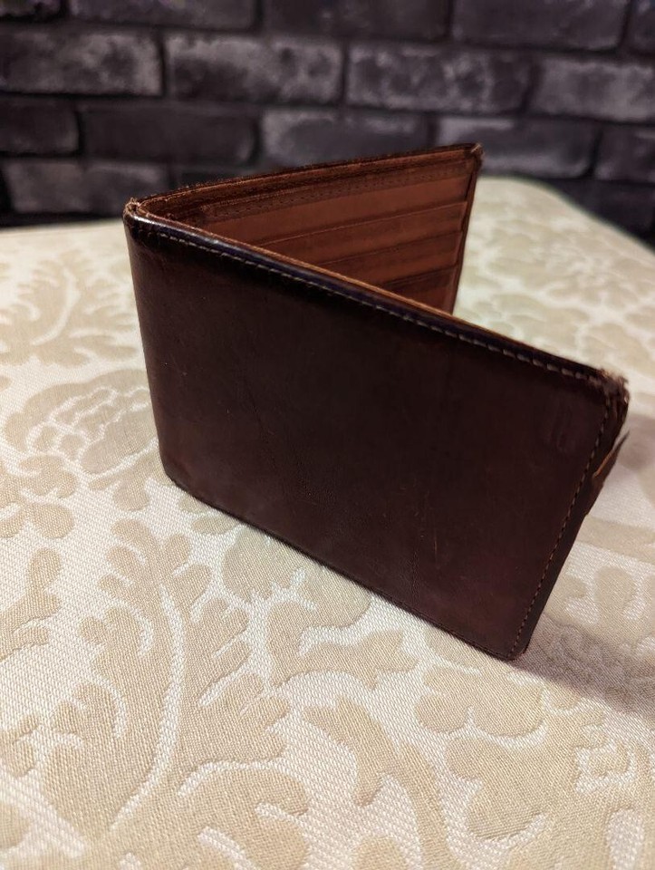 Hartmann Leather Bifold Wallet card pocket color Brown fashion goods ...