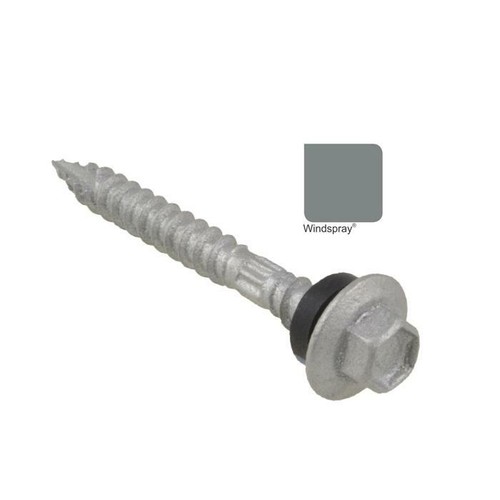 WINDSPRAY / ARMOUR GREY Hex NEO TOP GRIP Timber Screw Colorbond ...