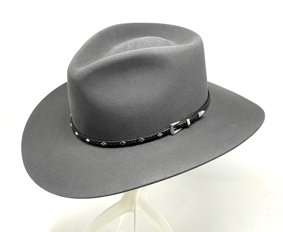 STETSON DIAMOND JIM 5X FUR FELT PINCH FRONT WESTERN HAT | eBay
