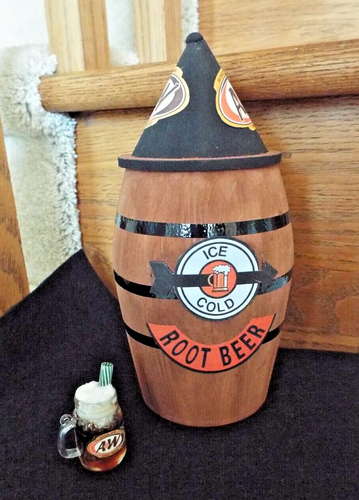 A & W ROOT BEER STAND Custom One-of-a-Kind Wood Building Diorama ~ 8" x ...