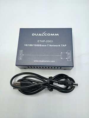 DUALCOMM ETAP-2003 USB Powered Gigabit Network TAP | eBay