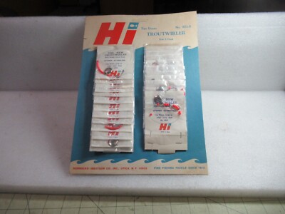 VINTAGE HORROCKS IBBOTSON TROUTWIRLER DISPLAY CARD RETAIL FISHING POS ...