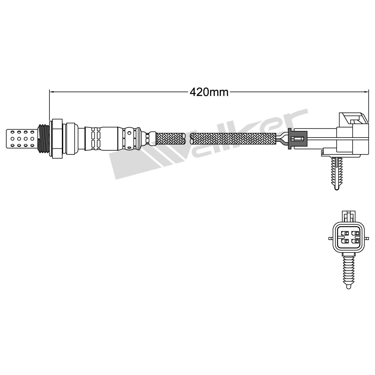 250-24470 Walker Products O2 Oxygen Sensor Downstream & Upstream New ...