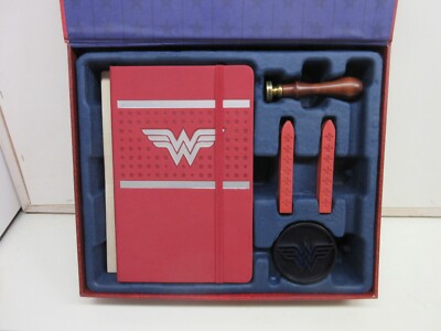DC Comics: Wonder Woman Deluxe Stationery Set Gift W/ Lined Journal+Wax ...