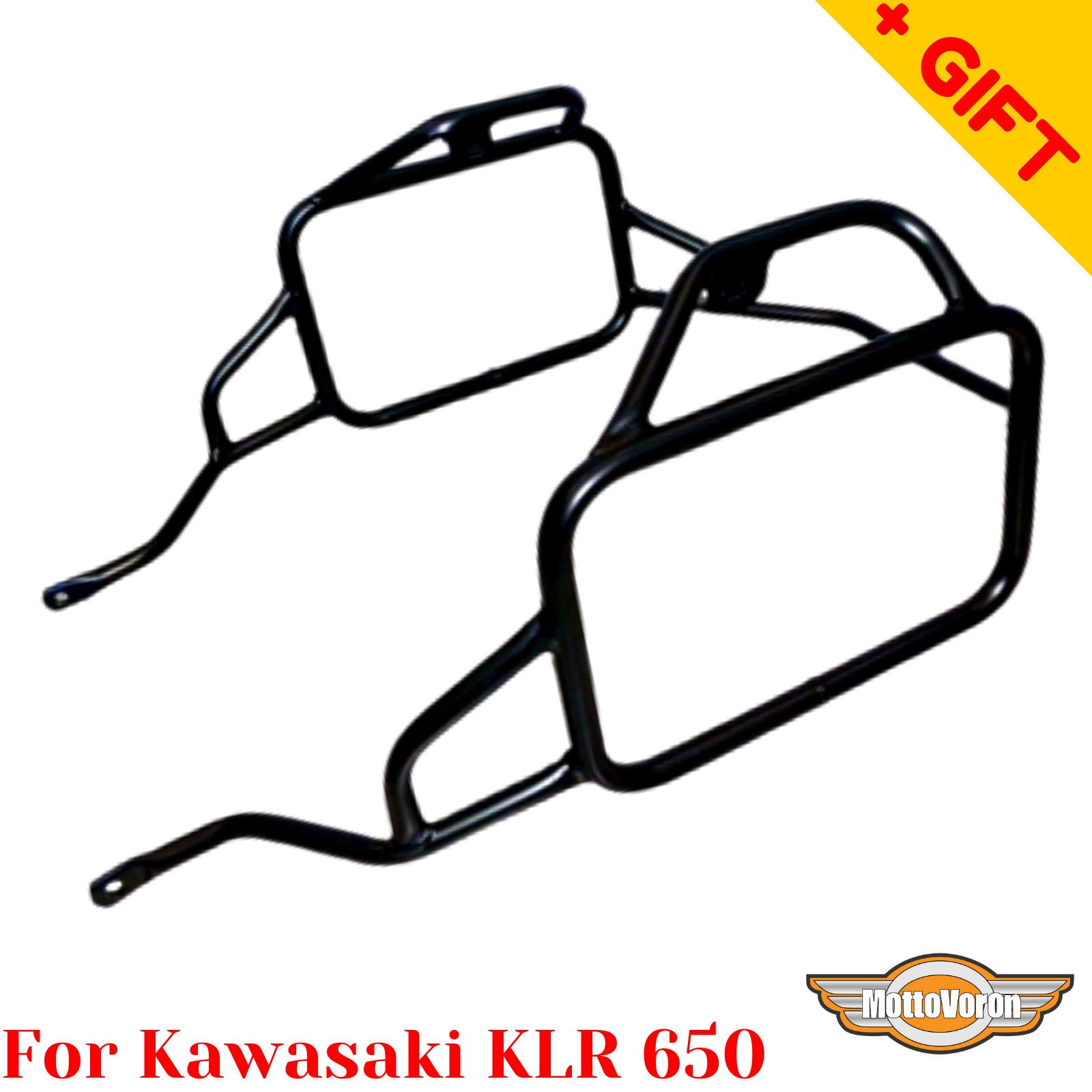 For Kawasaki KLR650 pannier rack KLR 650 KL-650A side carrier (1987 ...