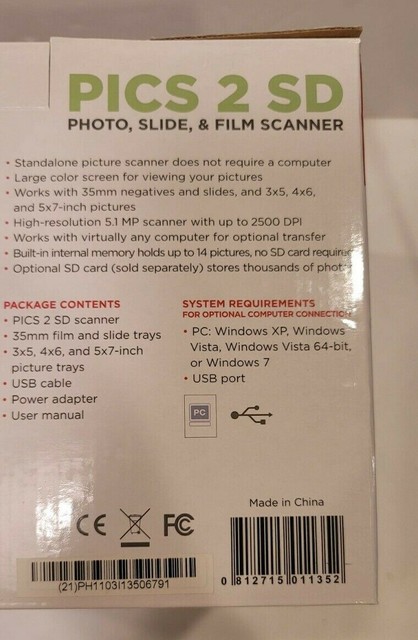 ION Audio Pics 2 SD Photo, Slide & Film Scanner for sale online | eBay