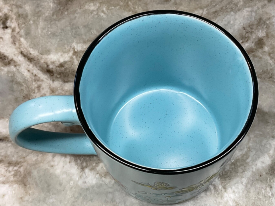 Large Coffee Mug Spring Valley Turquoise Flowers Spectrum Designz. 21 ...