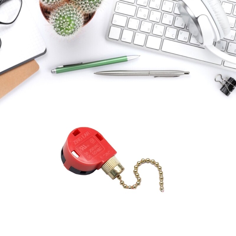 Quick Easy Ceiling Fan Pull Chain Switches Reliable 4 Wire 3 Speed Fan ...