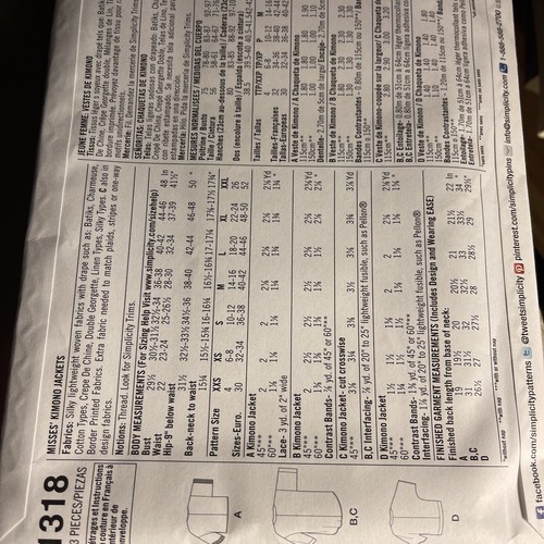 Simplicity+Sewing+Pattern+1318+Aka+0638+Fall+Fashion+Kimono+Jackets ...