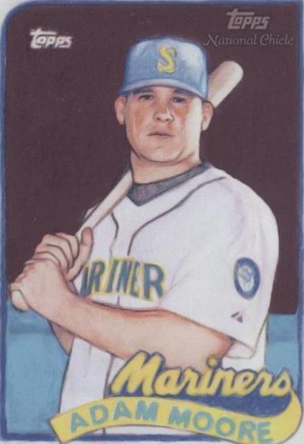 2010 Topps National Chicle - Adam Moore #314 National Chicle Back (RC ...