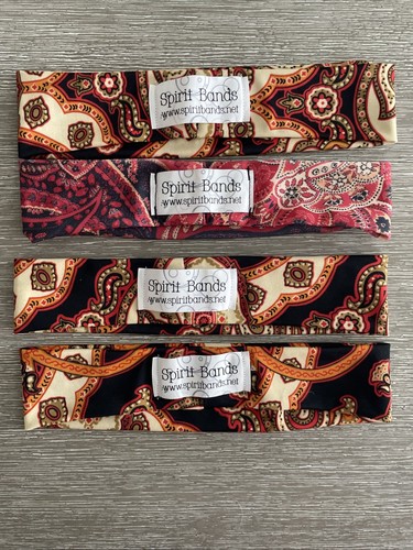 (4) Women’s Spirit Bands Headbands Boho Fitness Workout Yoga Running ...