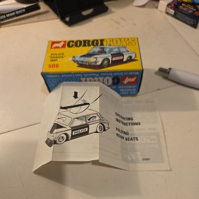 Corgi Toys 506 Police Panda Imp Original Empty Box & Instructions ...