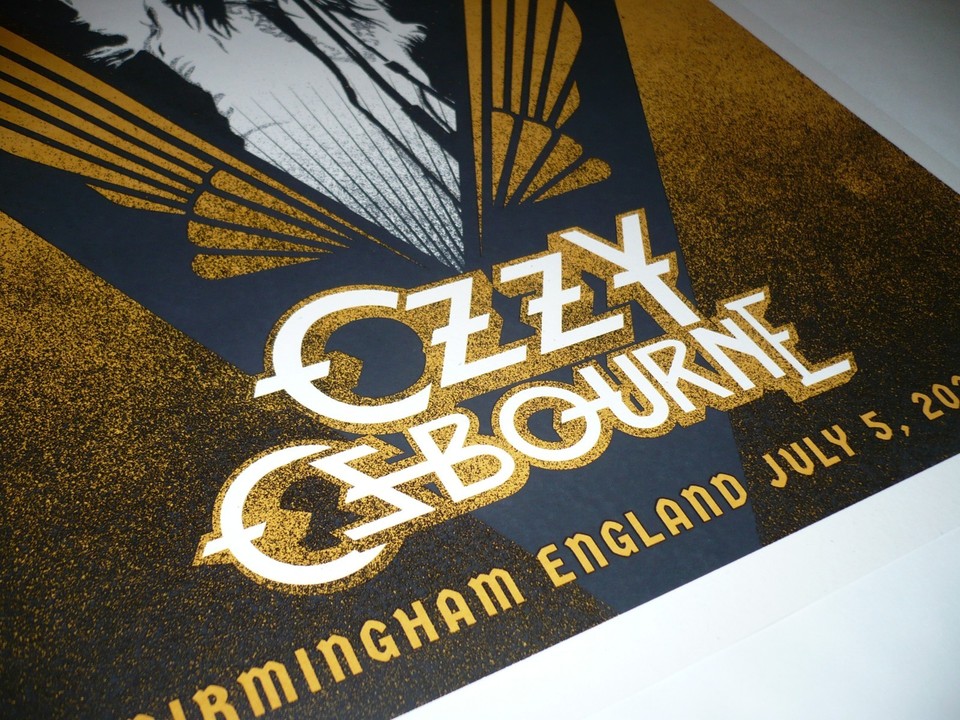 Shepard Fairey print Rock Ozzy Osbourne Back to the Beginning Obey ...