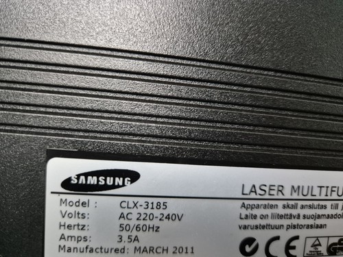SAMSUNG CLX-3185FW A4 Colour Multifunction All-in-one Laser Printer | eBay