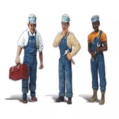 NEW Woodland G Scale Three Train Mechanics Train Figures A2549 | eBay