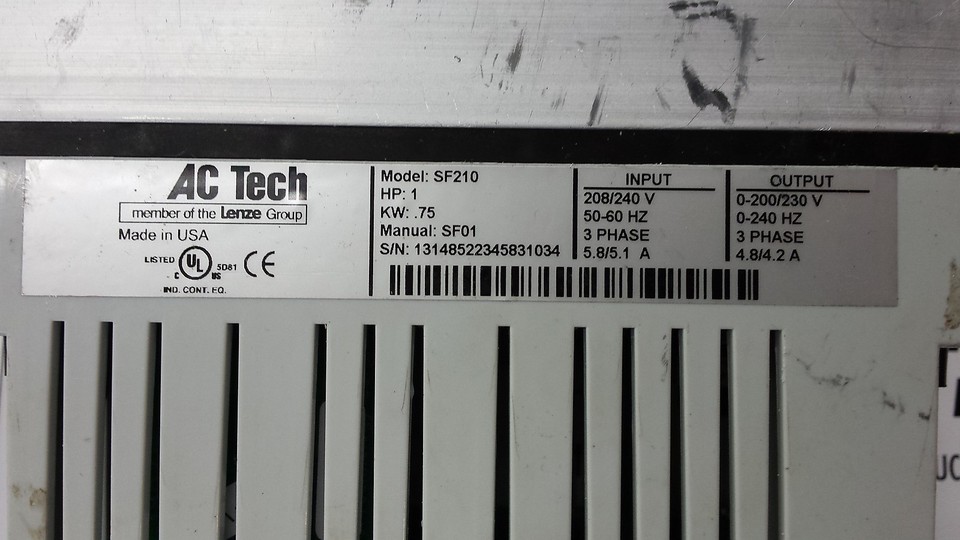 AC TECH DRIVE SF210 | eBay