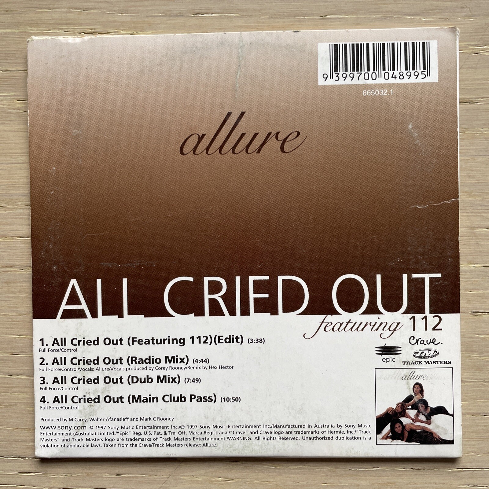 Allure - All Cried Out - Australian CD Single VGC Cardsleeve | eBay ...