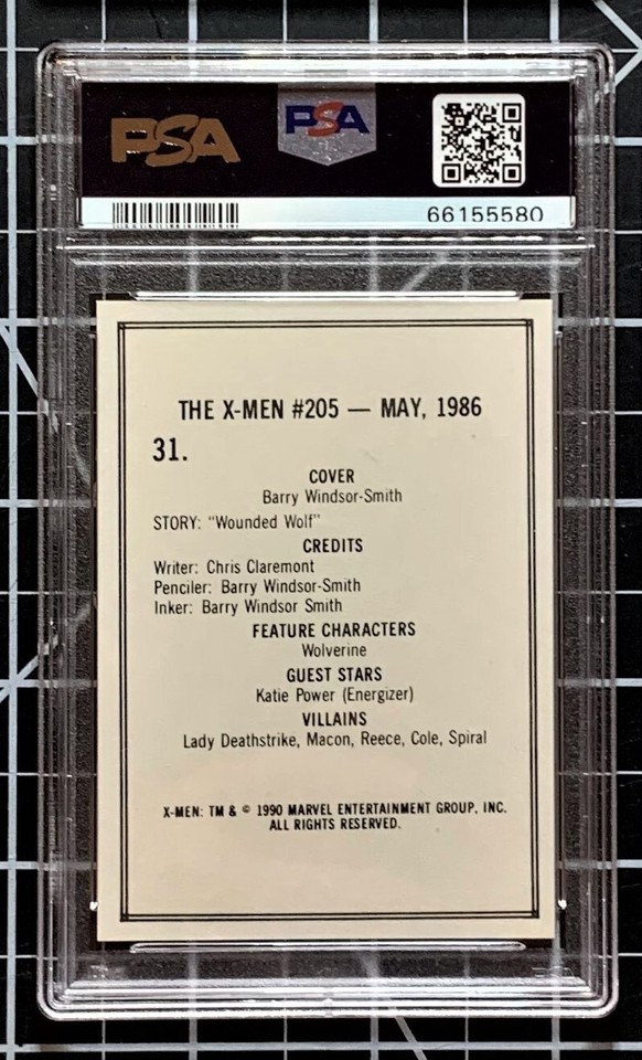 1990 Marvel Comic Images X-Men Covers II Uncanny X-Men #205 PSA 10 GEM ...