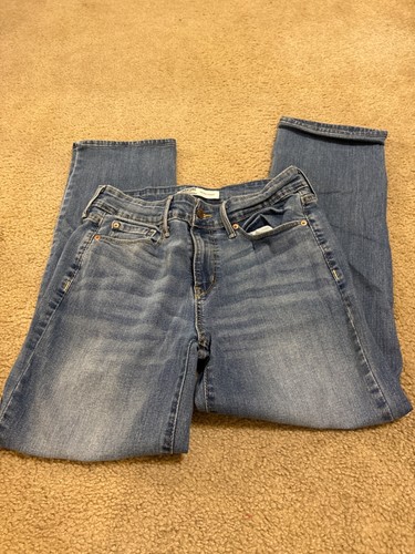 Signature Levi Strauss Womens Modern Straight Stretch Mid Rise Jeans 4M ...