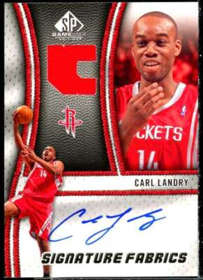 Carl Landry Card 2009-10 SP Game Used Signature Fabrics #SFCL | eBay