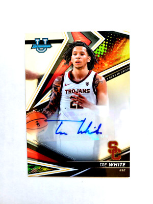 2022-23 Bowman's Best U Tre White Rookie Auto RC Autograph USC Trojans ...