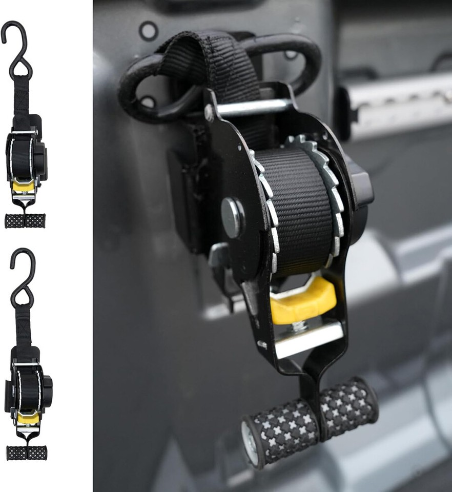 2 Pack Marine Retractable Transom Tie Down 1500lbs Boat Trailer Heavy ...