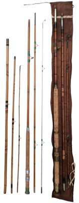 Vintage Fishing Rod x3 Split Cane Hexacane Including Milwards Repair Or ...