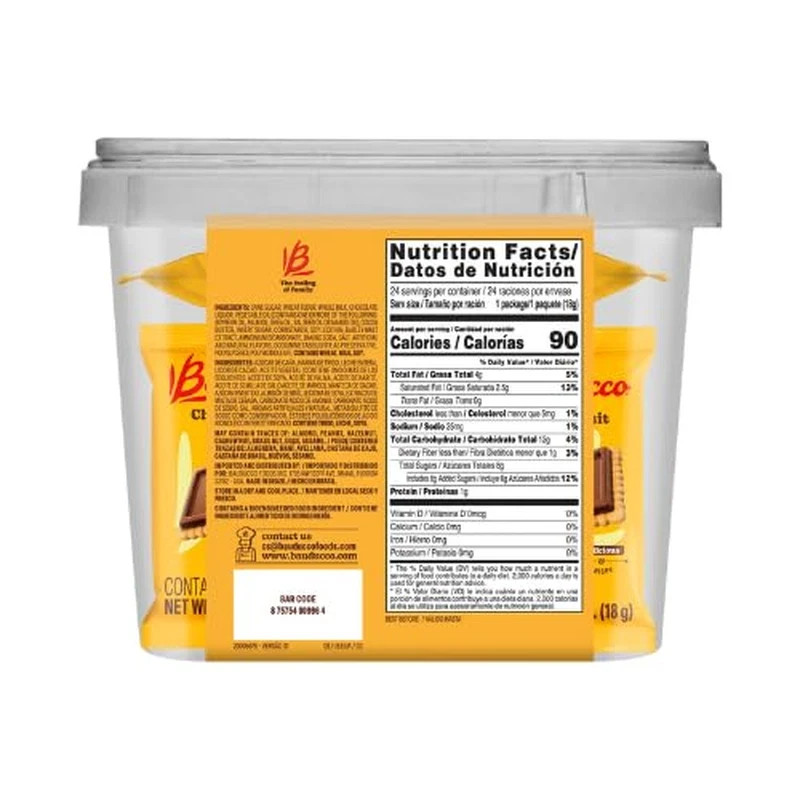 Choco Biscuit Cookies,15.2 Oz (Pack of 24) - Crispy & Delicious ...