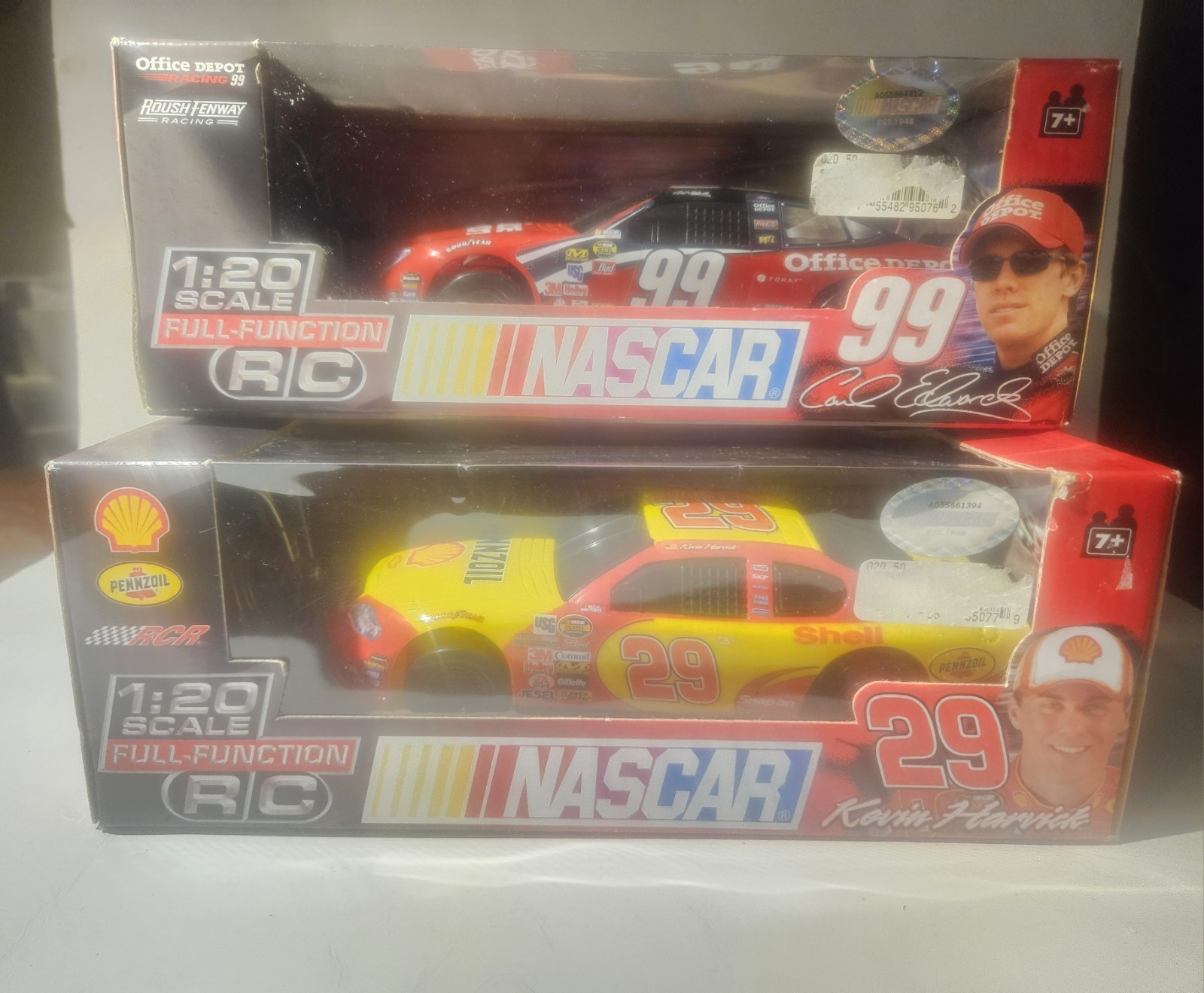 Two Nascar 1:20 Scale Remote Controlled Cars - Carl Edwards & Kevin ...