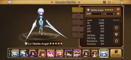 Summoners war Global Starter 2 LD, Light Battle Angel Light Oracle! No ...