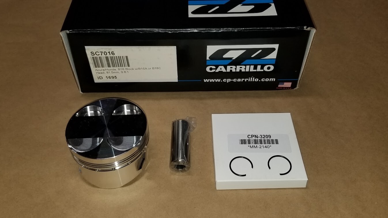CP SC7016 Pistons Honda Acura B18a B18b B18c w/ VTEC Head 81.5mm x 9.8 ...
