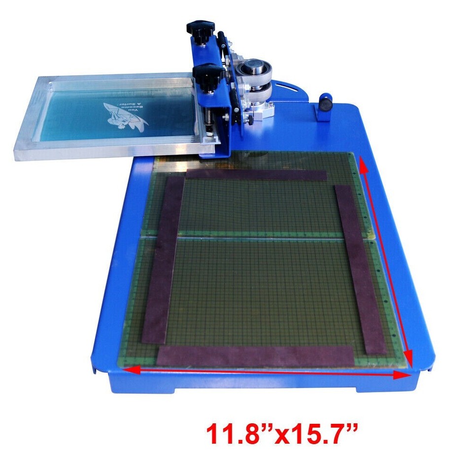 Desktop 1 Color Screen Printing Press with 180 Degree Rotary Screen ...