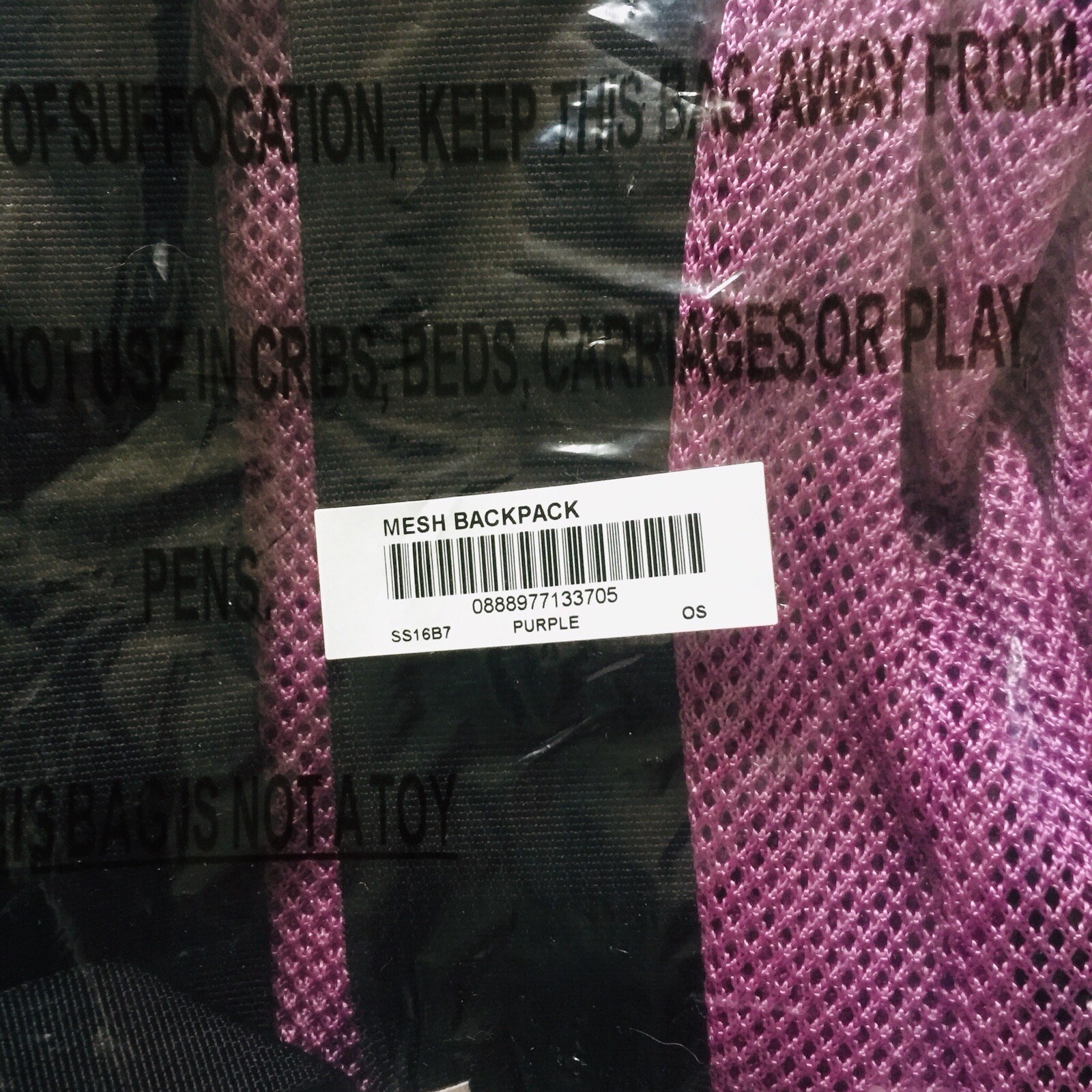 Supreme SS16 Purple Mesh Backpack | eBay