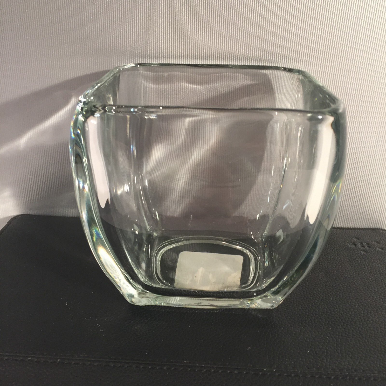 Libbey Heavy Glass Tapered Cube Votive CANDLEHOLDER; #5559-7314 made in ...