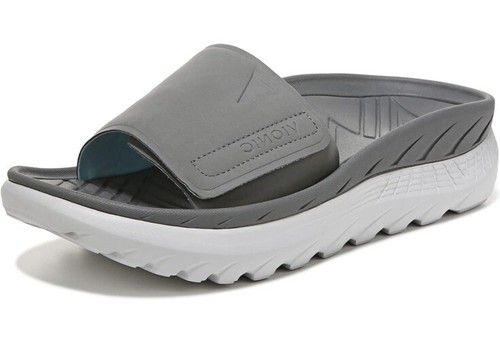 Vionic REJUVENATE RECOVERY SANDAL Slide Mens 9.5 Womens 11 Charcoal ...