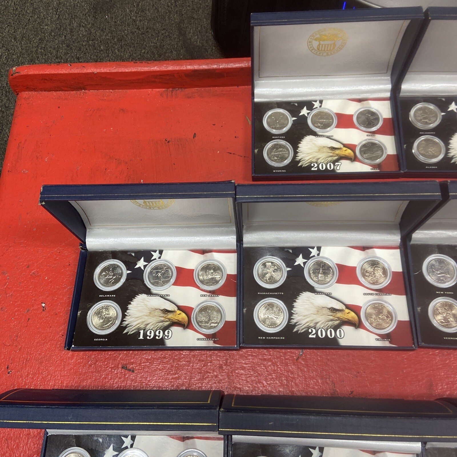 1999-2008 US State Quarters Complete Uncirculated Collectible Set of 50 ...